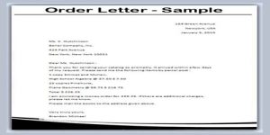 Factors to be Considered in Writing Order Letter - QS Study