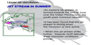 Jet Streams and Upper Air Circulation in the Summer Season - QS Study