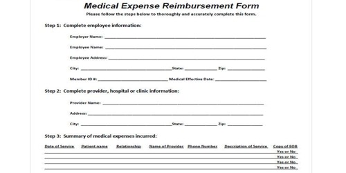 Medical Expense Reimbursement Application To Company Authority QS Study
